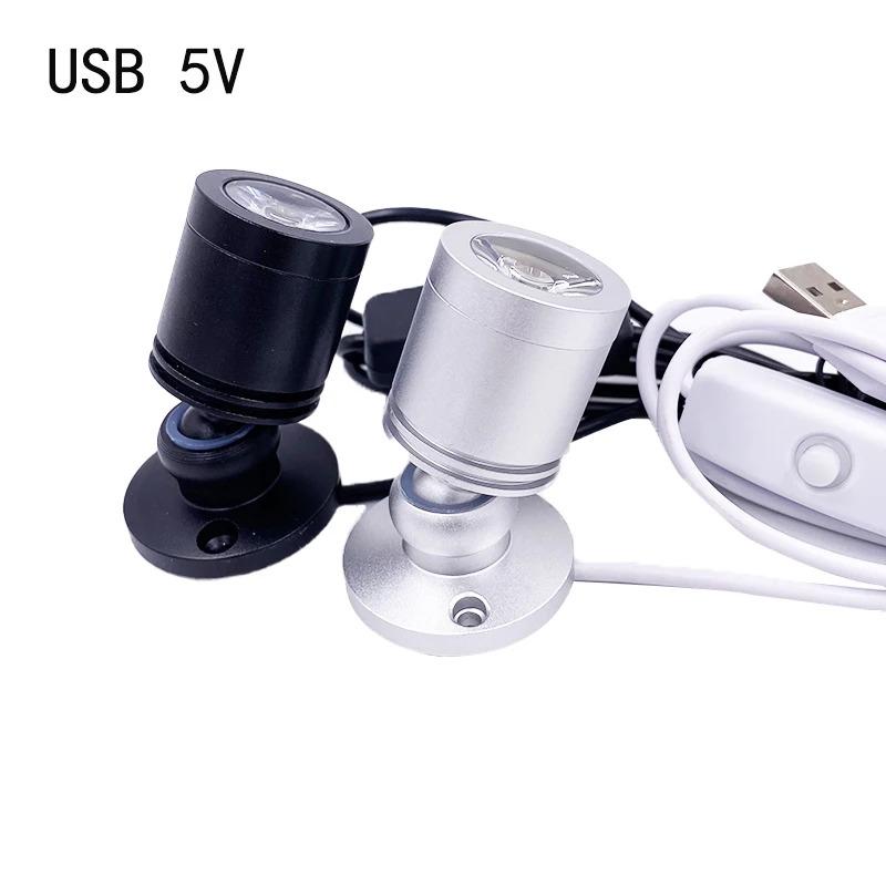 Lampu Sorot LED, Saiz Mini, Kuasa 3W, Paparan Barang Kemas, DC5V ...