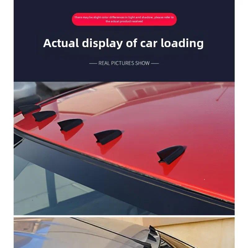 Car modification accessories - Adhesive roof shark fins, 6-pack, roof ...