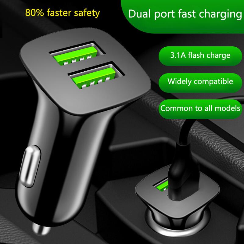 Dual Port Car Charger 5v3.1a Usb Charger Fast Charging Car Business ...