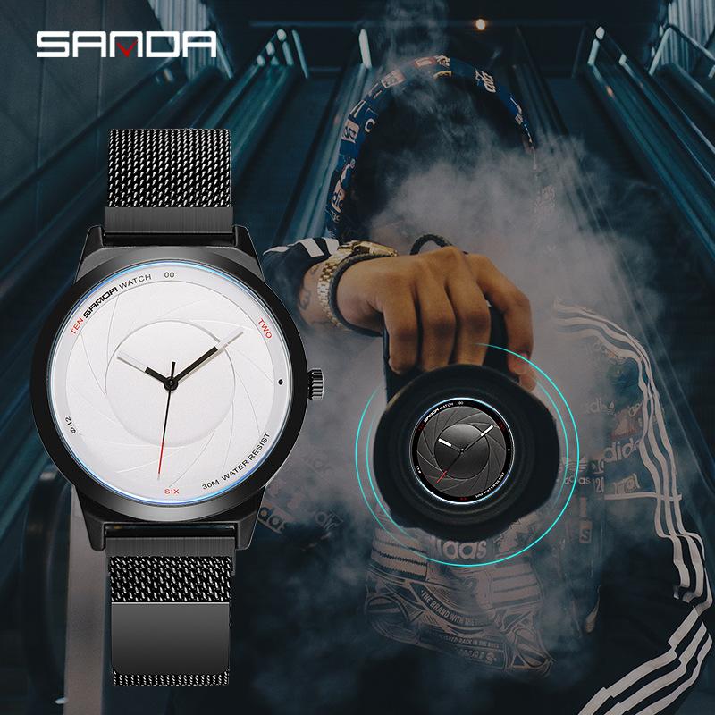 Sanda Creative New Concept Optical Phantom Watch Time Male and Female ...