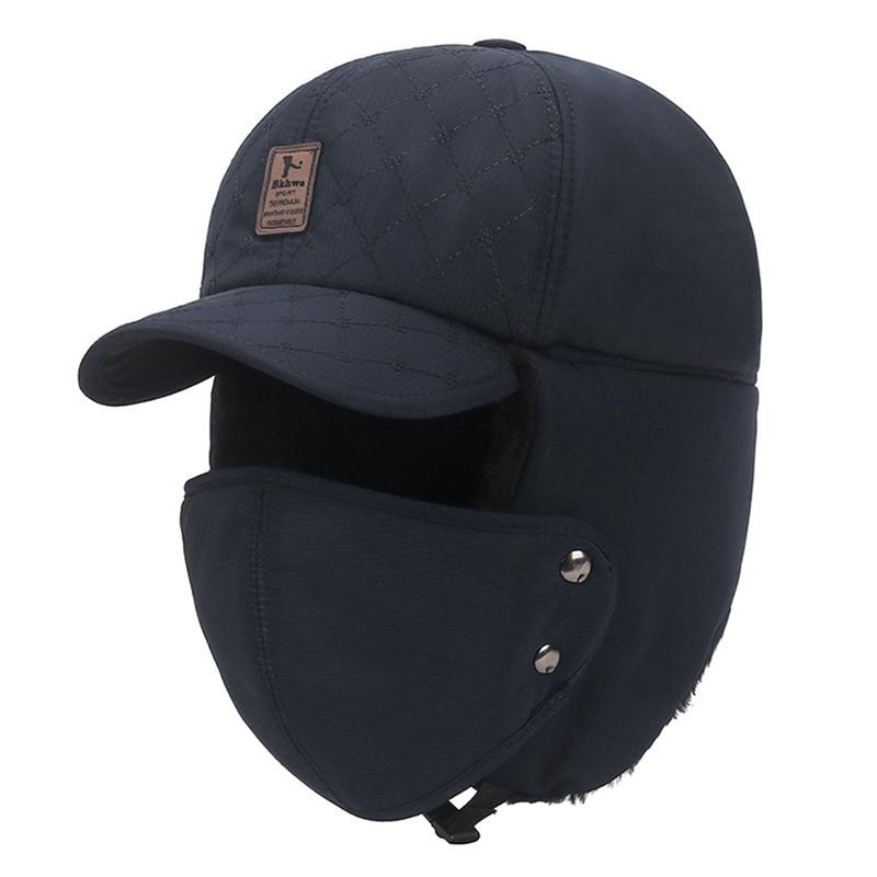 Topi Pengebom, Uniseks, Dengan Kepak Telinga, Topi Trapper, Gaya ...