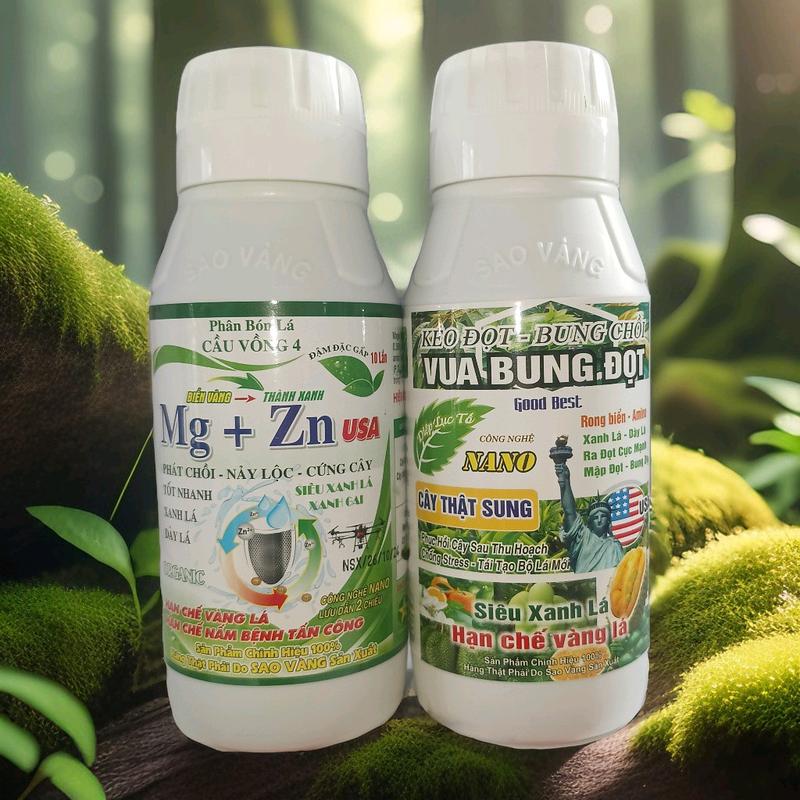 Combo 1 chai phân bón vua bung đọt + 1 chai phân bón MgZn chai - TikTok ...