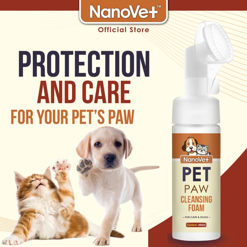Nanovet Pet Paw Cleansing Foam for Cat and Dog - TikTok Shop Malaysia