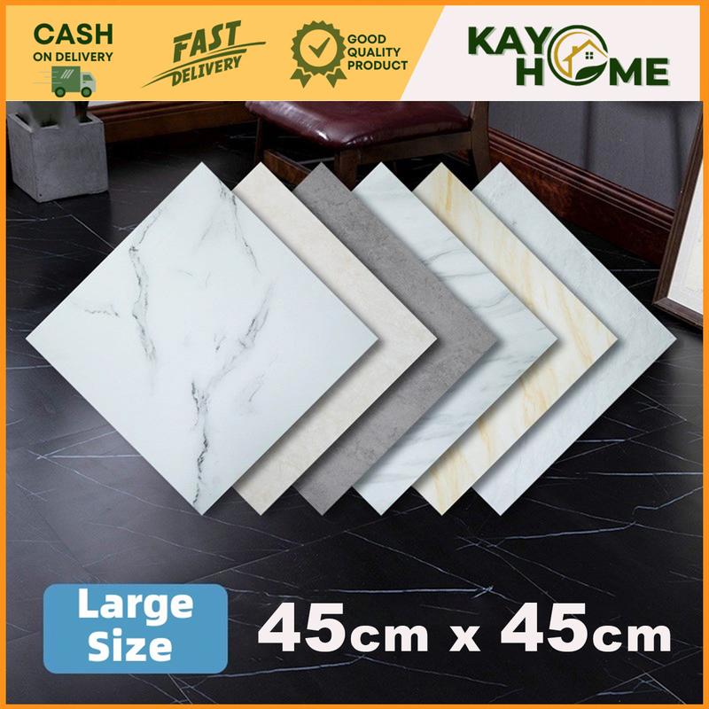 Marble Vinyl tiles 45*45 cm Floor Stickers Self Adhesive waterproof ...
