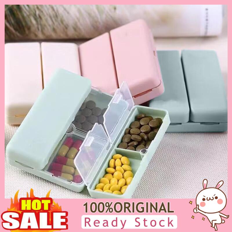TEC Pill Box Convenient 7-Compartment Design Pill Case Lightweight ...