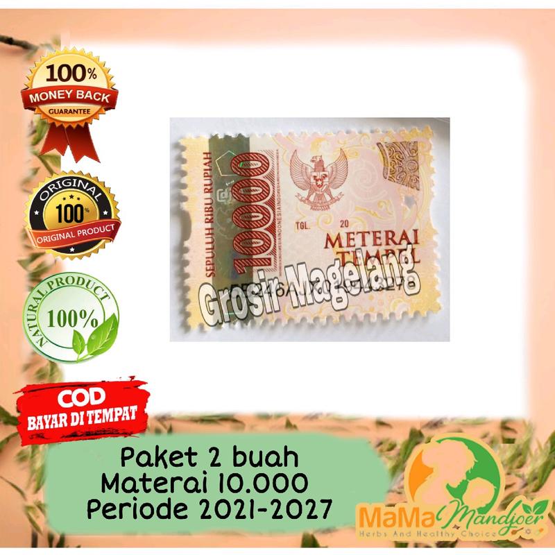 Meterai Materai Tempel 10000 Asli Paket 2 buah - Shop | Tokopedia