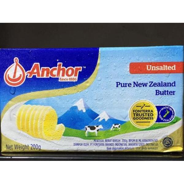 Anchor UNSALTED BUTTER 227gr - MPASI - Shop | Tokopedia