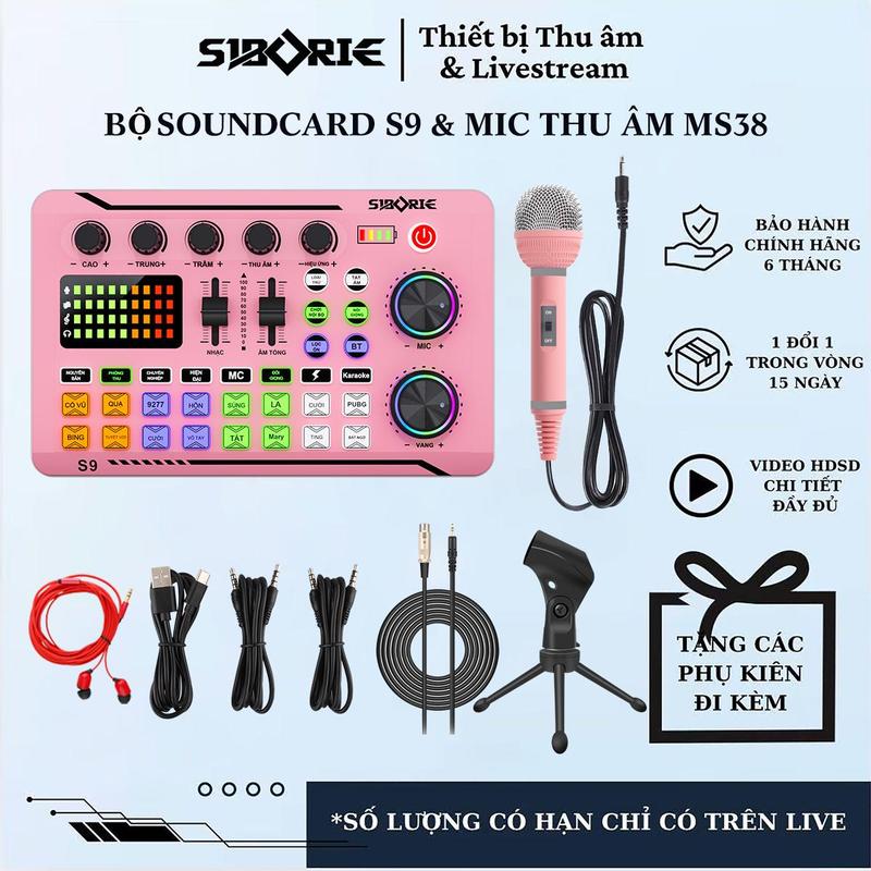 [SIBORIE - BẢNG TIẾNG VIỆT] Sound Card S9 Kèm Mic MS38 – Hát - TikTok ...