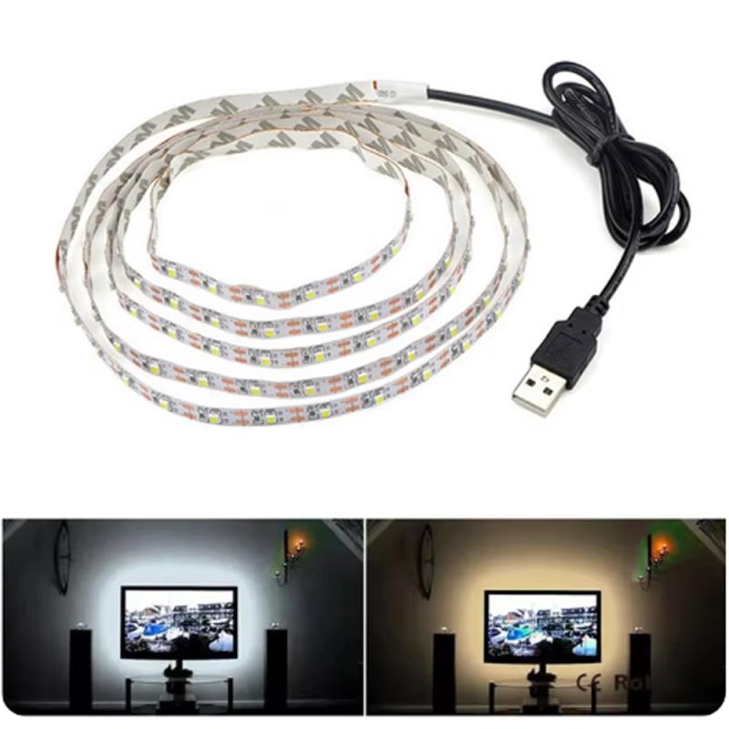 Angelila 5V USB LED Strip Light Flexible 2835 SMD Backlight LED ...
