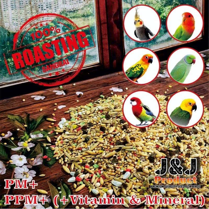 Pakan Harian dan Ternak lovebird parkit falk J&J parrot mix (pm,ppm ...