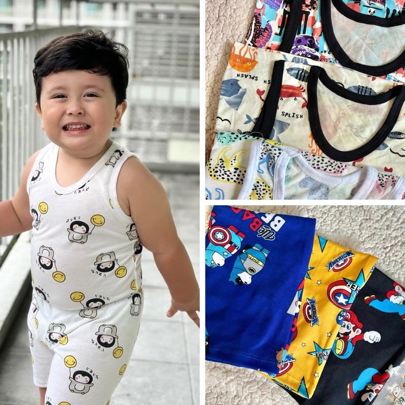 TERNO SHORT SANDO FOR BABY BOY 1- 3 YEARS OLD (1 PAIR, 3 PAIRS ...