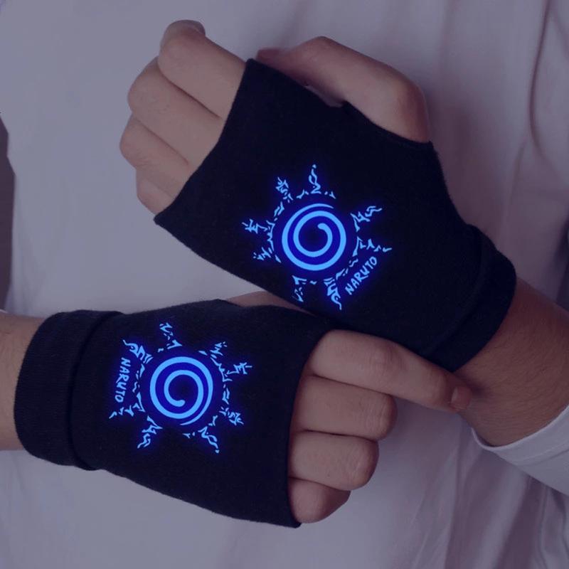 Sarung tangan separuh jari Naruto, Anime Attack On Titan, Cosplay ...