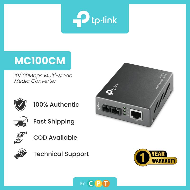 TP-Link MC100CM 10/100Mbps Multi-Mode Media Converter | TP LINK ...