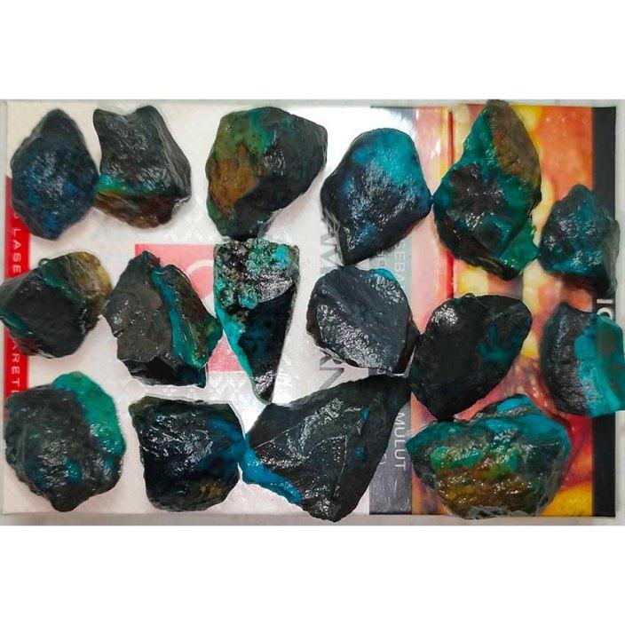 natural batu bacan dominan hitam, 1 paket dapat 16pcs - 17pcs - 18pcs ...