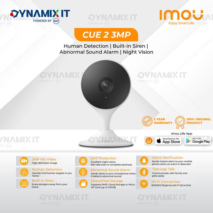 Jual Imou Cue 2 3MP Smart CCTV Wi-Fi 6 Indoor Human Detection Baby ...