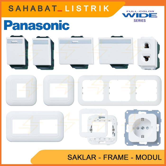 Jual Panasonic Saklar Seri Engkel Stop Kontak TV Data Telp Modul Putih ...