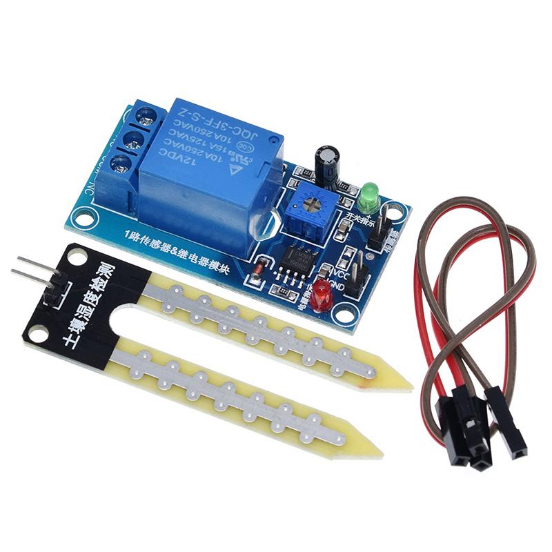 DC 5V 12V Soil Moisture Sensor Relay Control Module Automati - TikTok ...