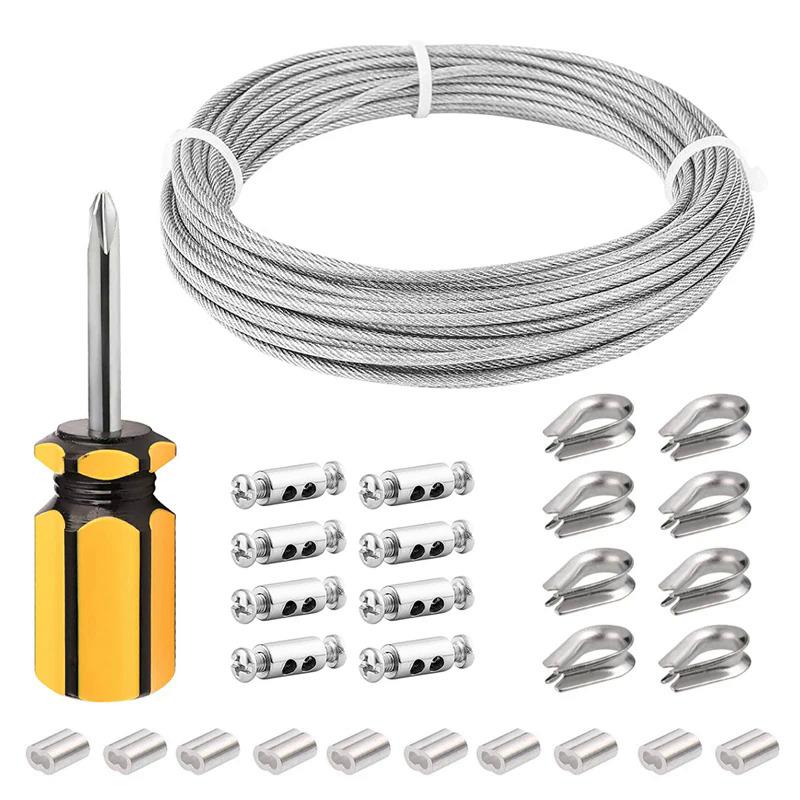 Kit Tali Dawai, 20 Metrik, Diameter 2mm, Bersalut Nilon, Kabel - TikTok ...