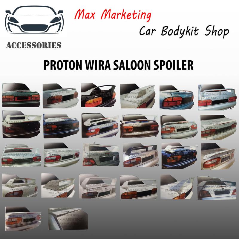 PROTON WIRA SALOON SEDAN SPOILER FULL FITING /HIGH QUALITY PRODUCT ...