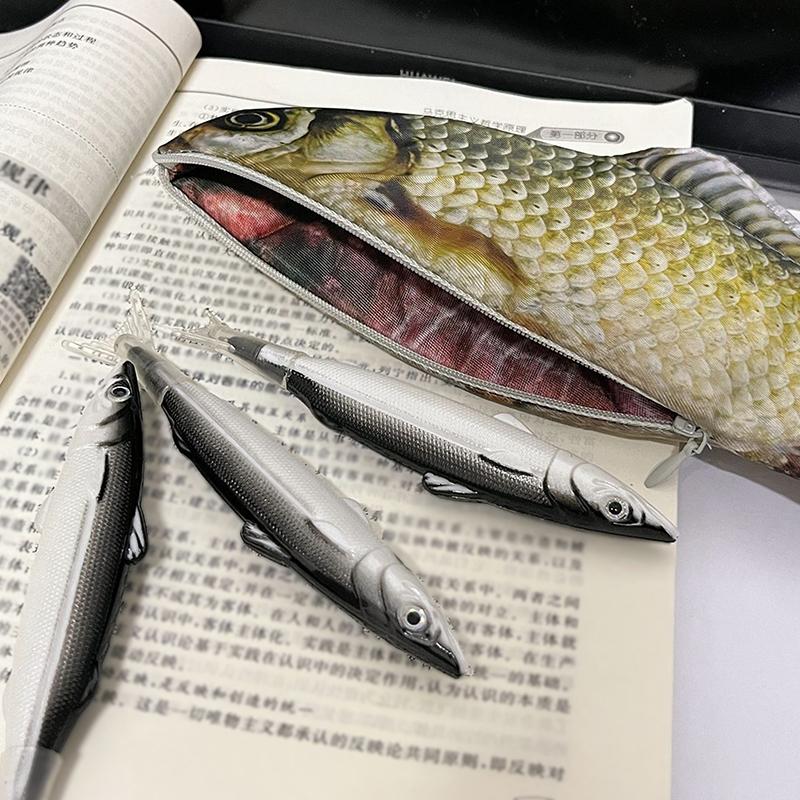 Beg Pen Berbentuk Ikan, Kreatif dan Lucu, Sesuai untuk Pen, Ikan ...