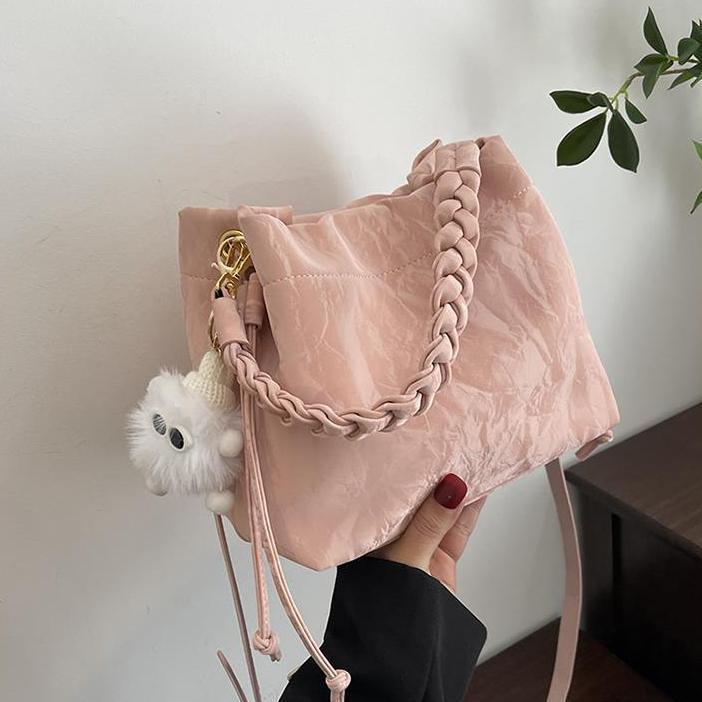 Beg Merah Jambu untuk Wanita, Gaya Barat Mewah, Niche, Beg Utusan ...