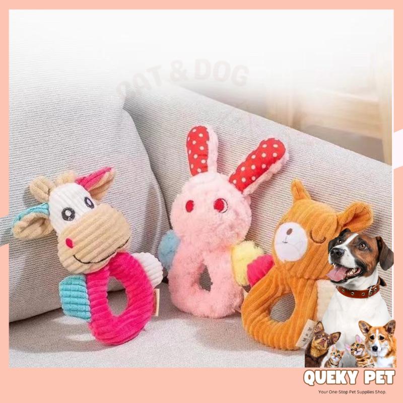Dog Padded Sounding Toy Corduroy Fleece Handle Squeaky Toys - TikTok ...