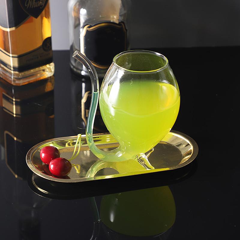 Wine Whiskey Glass Heat Resistant Sucking Juice Milk Drinkin - TikTok ...