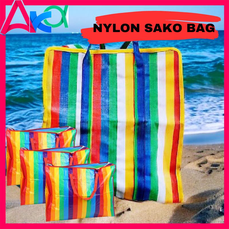 Big size nylon sako bag makapal sako bag double zipper edepo - TikTok ...