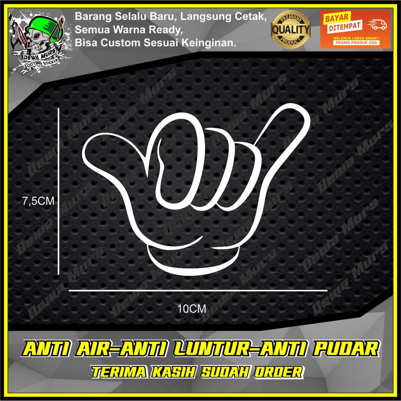 Stiker TANGAN OLENG Cutting Sticker Aksesoris Motor - Shop | Tokopedia