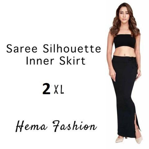 Saree Shapewear 2xl | Saree Inner Skirt Stretchable | Saree Silhoutte ...