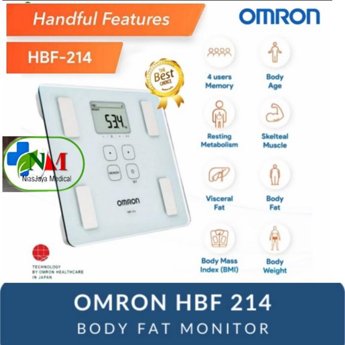 TIMBANGAN BERAT BADAN/PENGUKUR LEMAK TUBUH OMRON HBF 214 KARADA - Shop ...