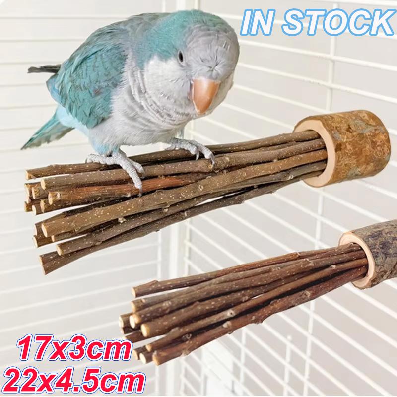wooden parrot stand pole perch wood natural tree branch bird - TikTok ...