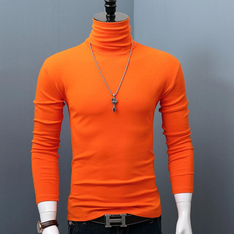 Kemeja Lapisan Asas, Turtleneck, Untuk Lelaki, Lengan Panjang, - TikTok ...