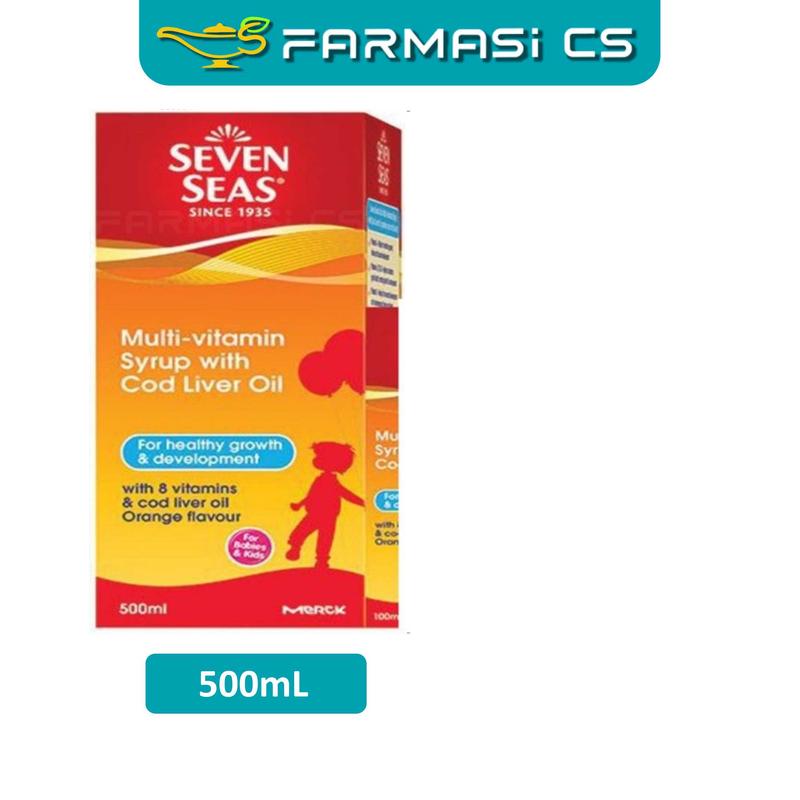 Seven Seas Kids Multivitamin Syrup with Cod Liver Oil 500ml EXP:02/2027 ...