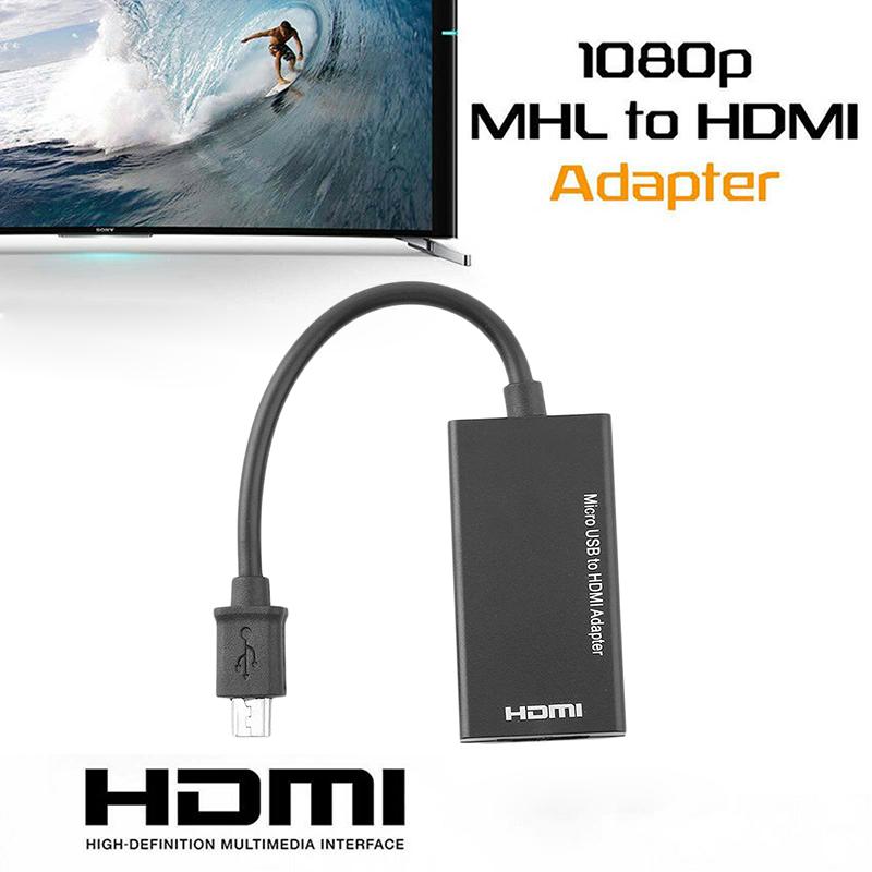 Kabel Penyesuai HD USB Mikro 2.0 Ke HDMI, Untuk Telefon Bimbit ...