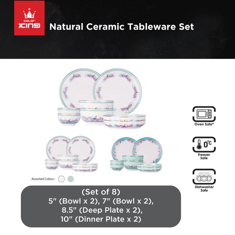 Color King Ceramic Tableware Set (Set of 8) /Tableware Set o - TikTok ...