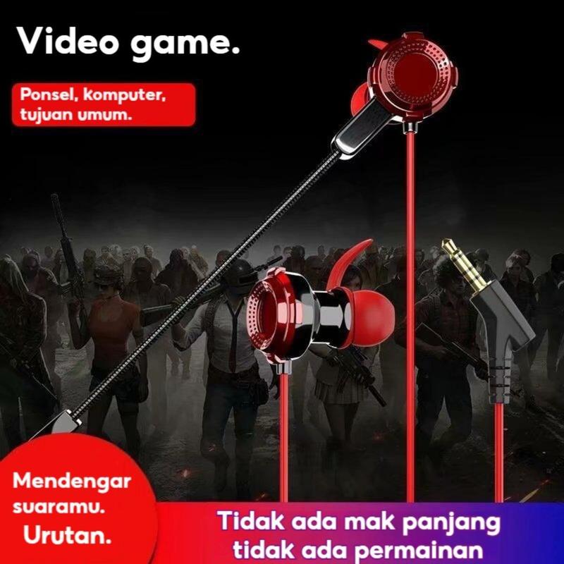 Kabel Headset Dengan Mikrofon Mobile Phone/PC Tablet Gaming - Shop ...