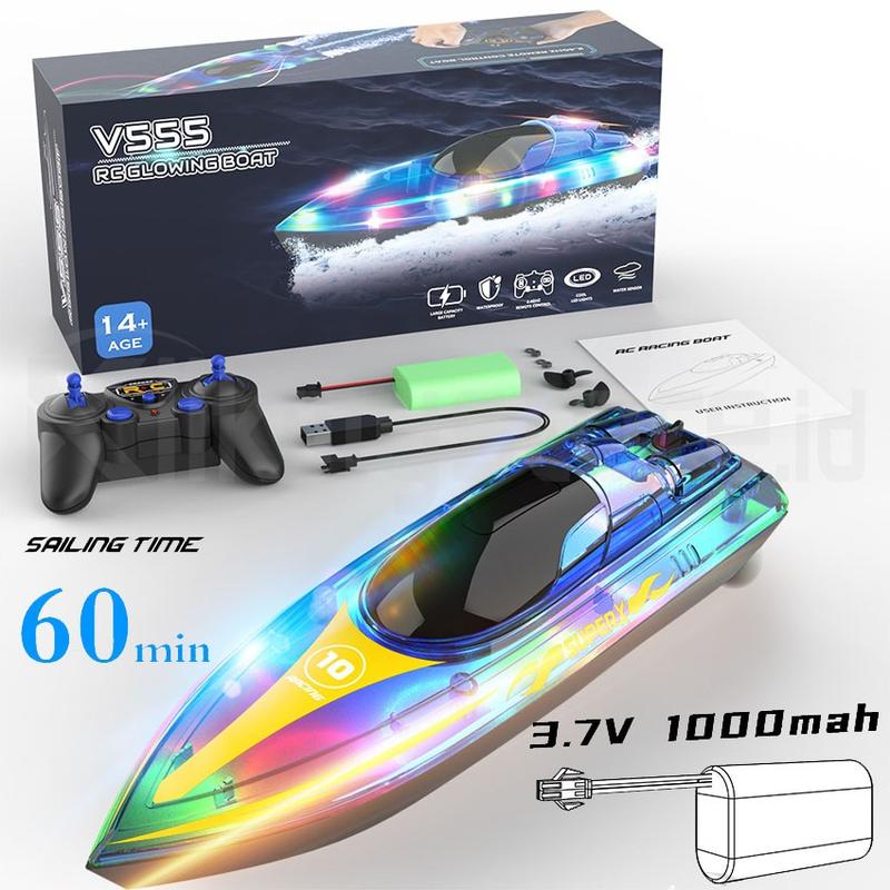 Flytec V555 Speed Boat RC Remote Control Perahu Air Racing Mainan ...