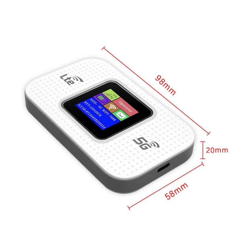 High-Speed 4G Mobile WiFi Router with 150Mbps WiFi5, 3000mA Portable ...