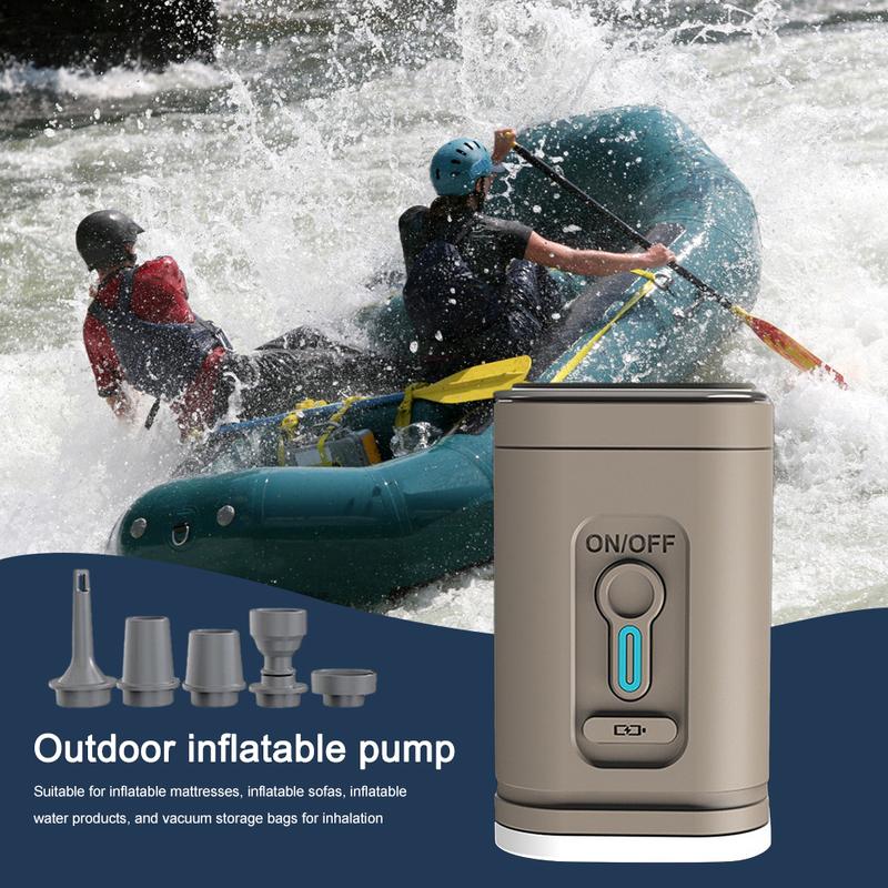 Small quick air pump, GR-107C4, 3 in 1 USB rechargeable, camping ...