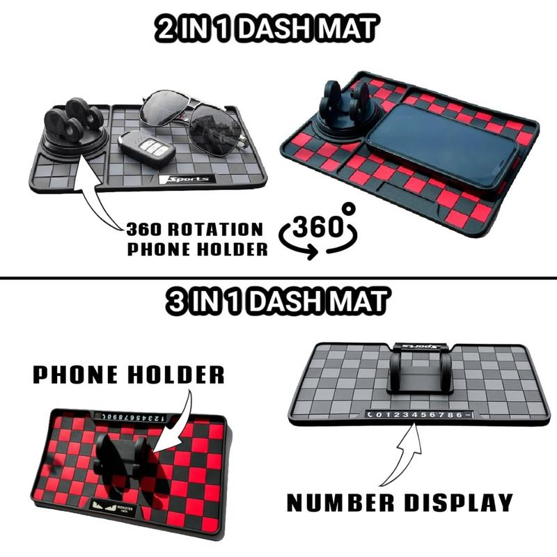 Dadu Car Anti Slip Mat Dashboard Drink Holder Pad Magic Sticky - TikTok ...