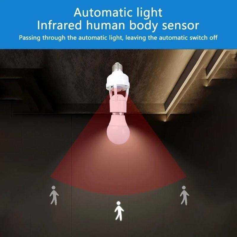 Fitting Lampu Sensor Pergerakan Otomatis Fitting Lampu Bohlam PIR ...
