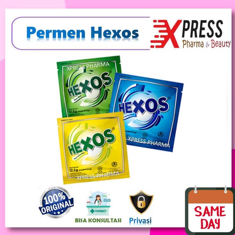 XPRESS ! Permen Hexos Pelega Tenggorokan Sakit Xpress Pharma - Shop | Tokopedia