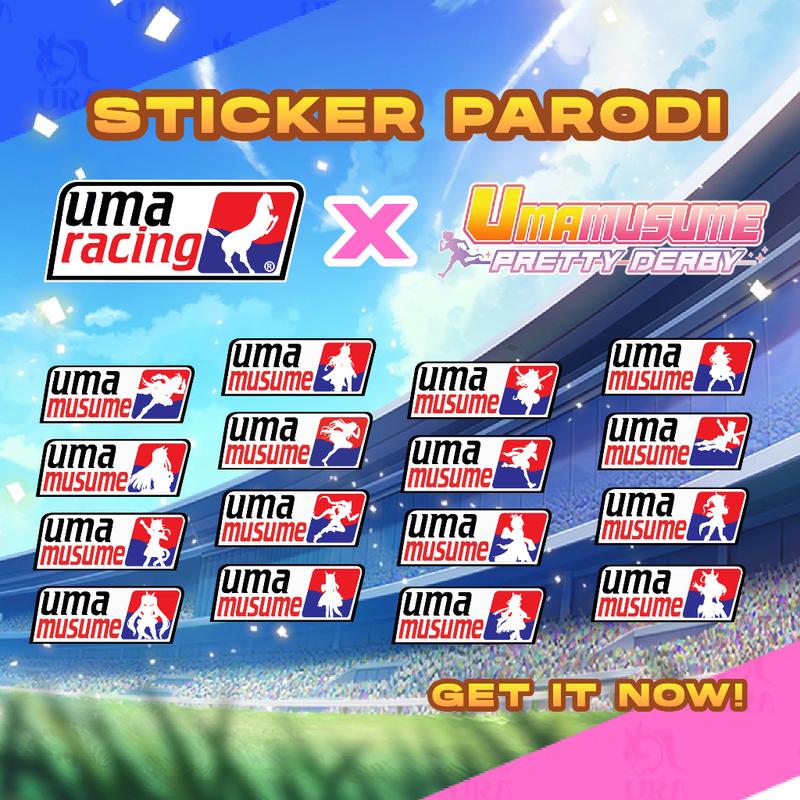 Sticker Stiker Cutting Logo JDM Parodi Uma Racing - UMA MUSUME - Shop ...
