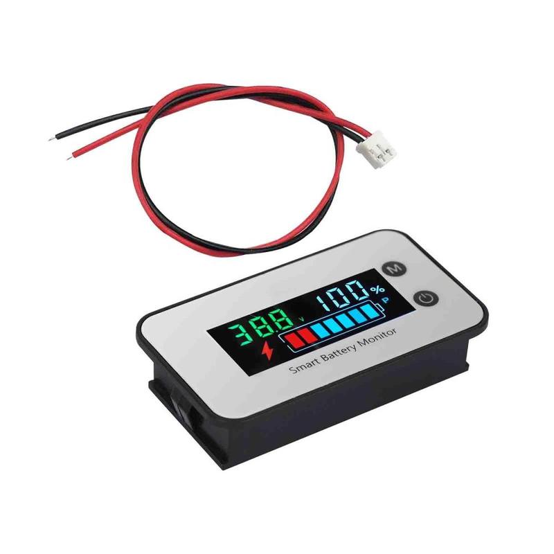 7-100V Voltmeter Battery Monitor LCD Display Professional Detector ...