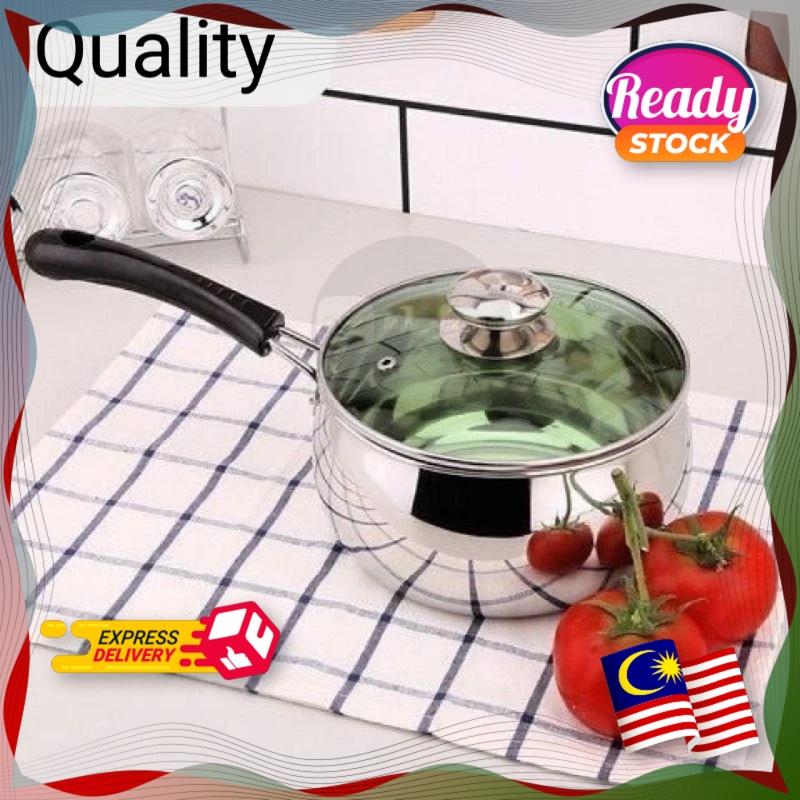 16cm Stainless Steel Cooker Pot Maggi Sauce Soup Cooking Kitchen ...