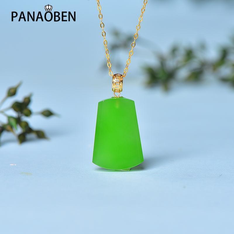 Loket geometri bertatah klasik untuk wanita, Kalung rantai fesyen ...
