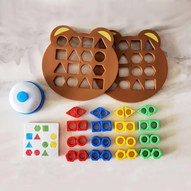 DIY Geometric Shape Color Matching 3D Puzzle Baby Montessori Learning ...