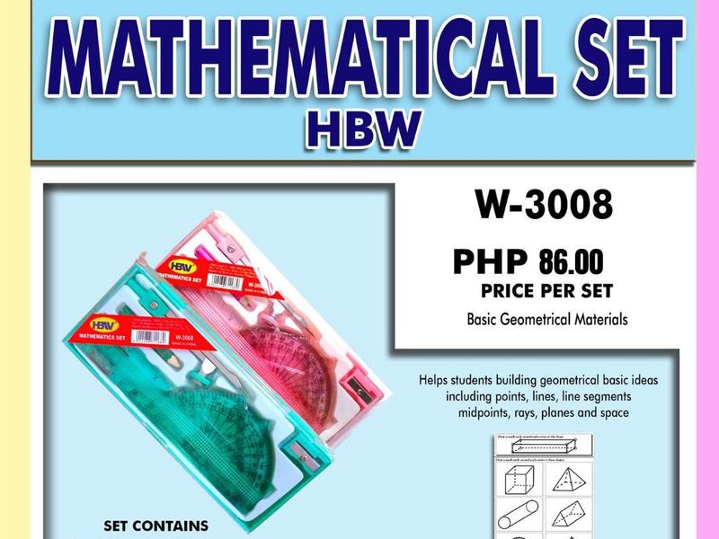 HBW Mathematical Set W - 3008 Basic Geometrical Materials - TikTok Shop ...