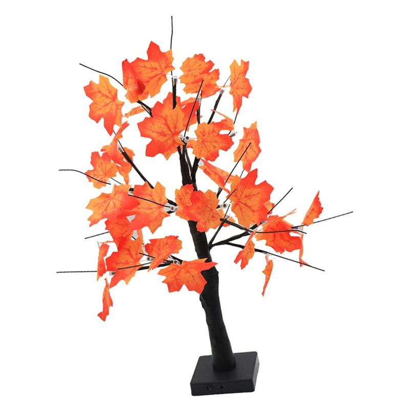 Lighted Fall Maple Leaves Tree Tabletop for Fireplace Tabletop - TikTok ...